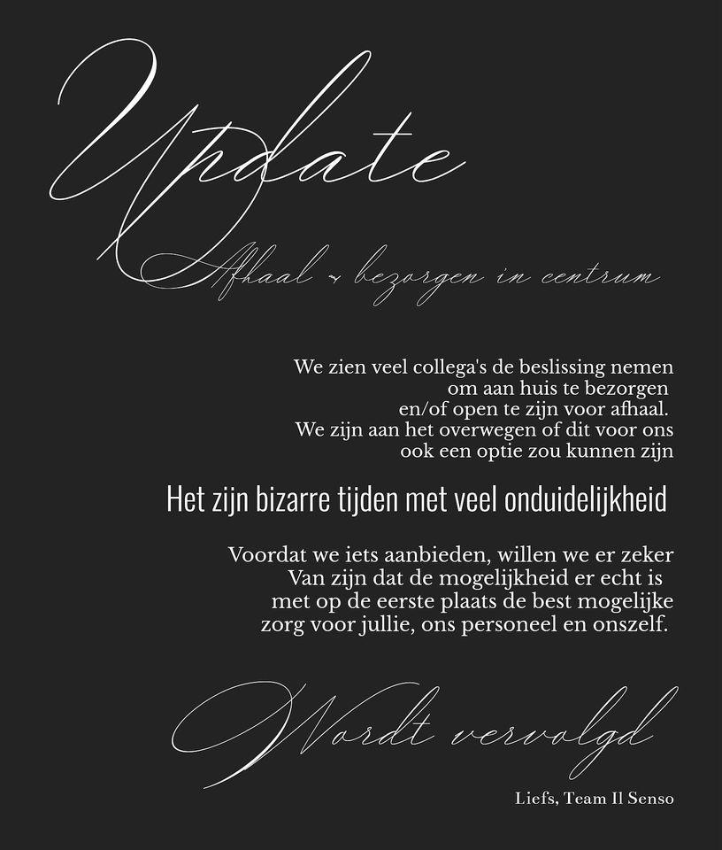 Menu at Restaurant IL Senso, Middelburg