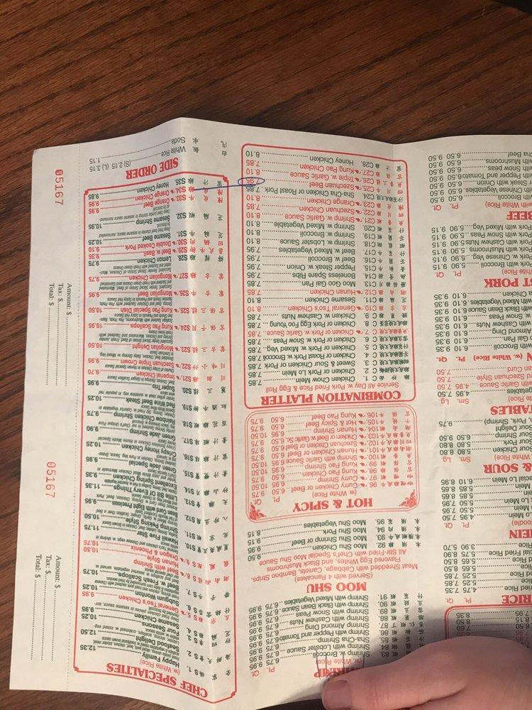 Menu at Top China Restaurant, Warner Robins, SR 96