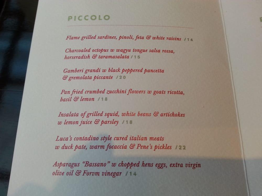 Menu at Baduzzi pub & bar, Auckland