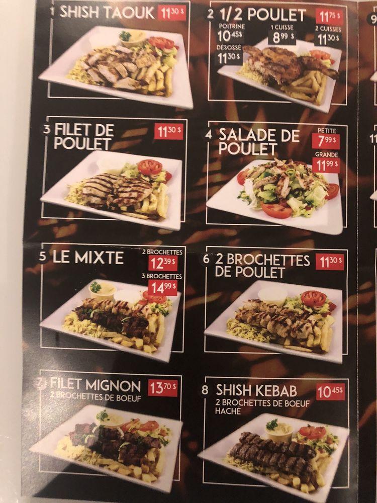 Menu at Coq Lala restaurant, Montreal