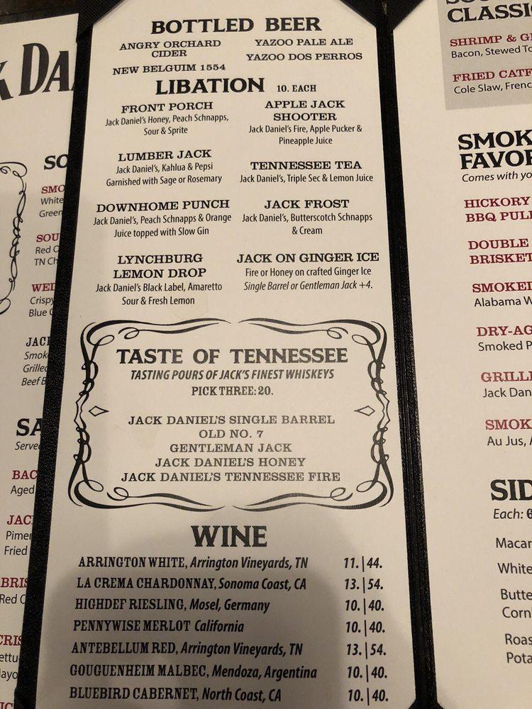 Menu at Ravello pub & bar, Nashville, Opryland Dr