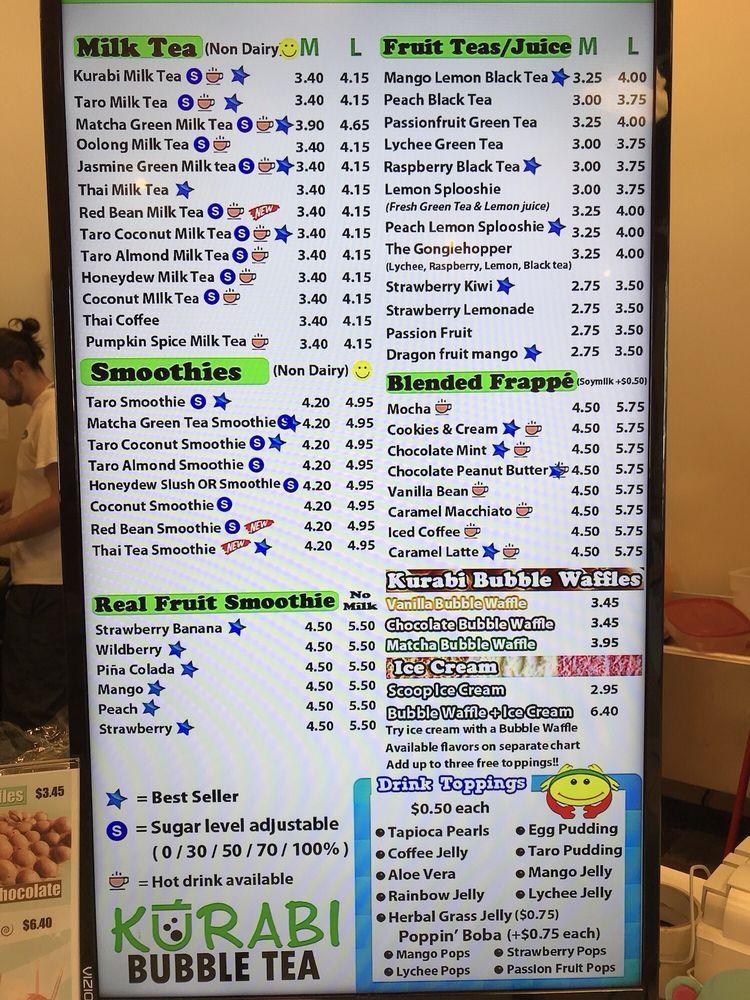 Menu at Kurabi pub & bar, Mobile, Airport Blvd