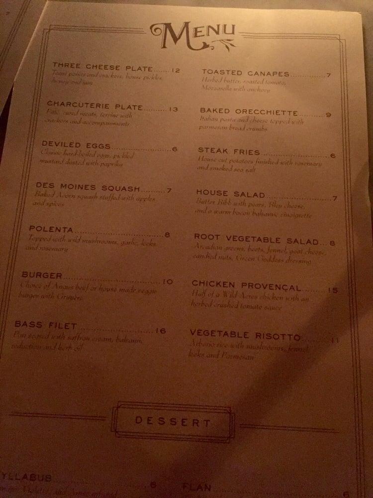 Menu at Volstead's Emporium pub & bar, Minneapolis