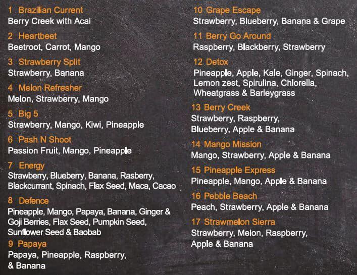 Menu at Nina's Coffee Shop cafe, Kendal