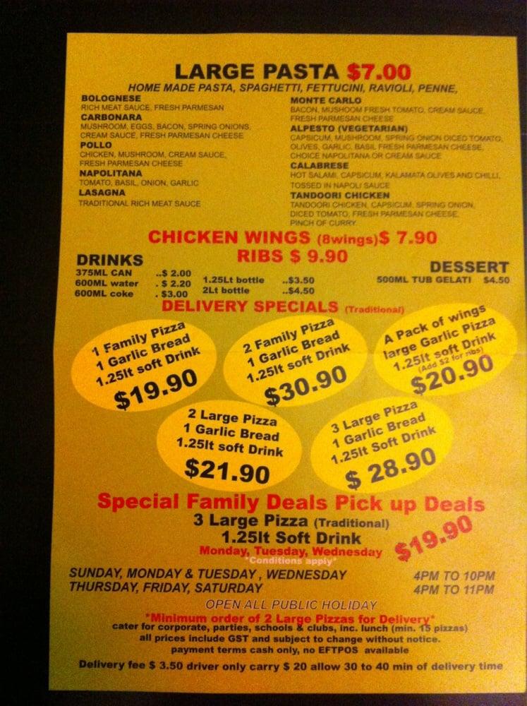 Menu at Pizza Time - Noble Park pizzeria, Noble Park, Heatherton Rd