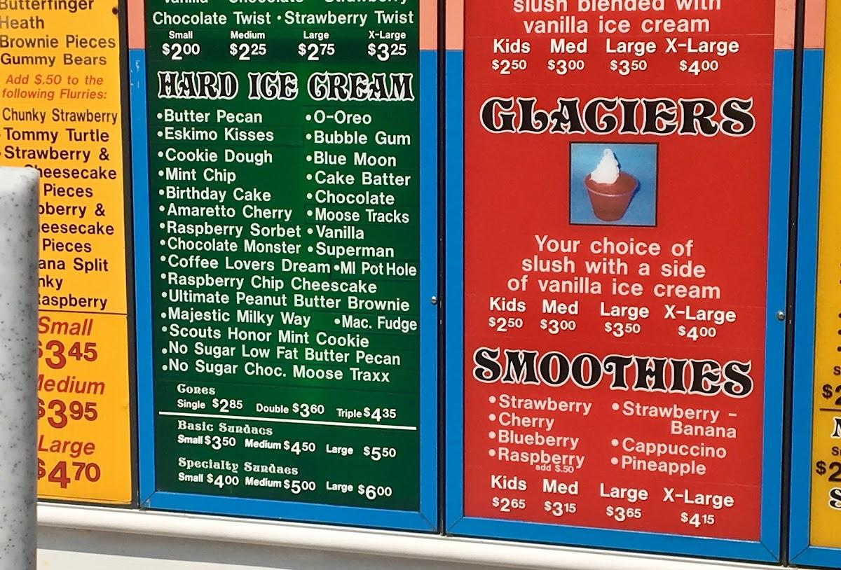 Menu at Captain Sundae restaurant, Holland, 247 W 40th St