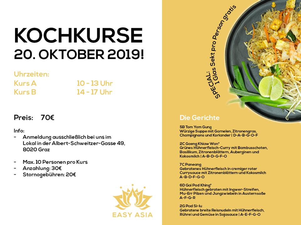 Easy Asia Thai-Restaurant, Supermarkt & Kochschule in Graz, Graz ...
