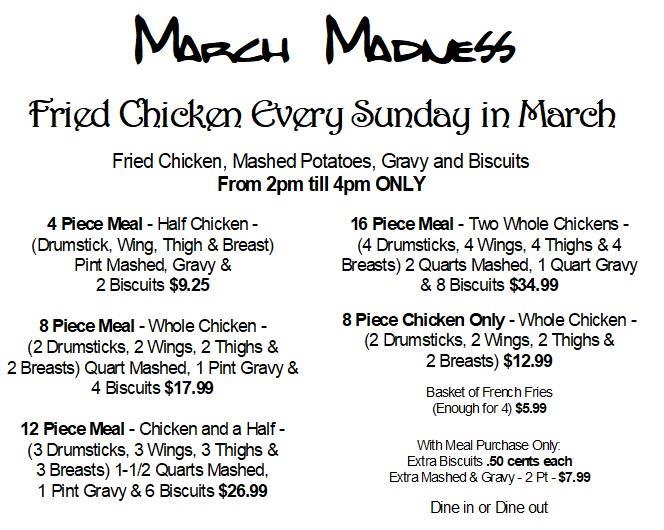Menu at Second Street Cafe and Retail Shop, Natoma