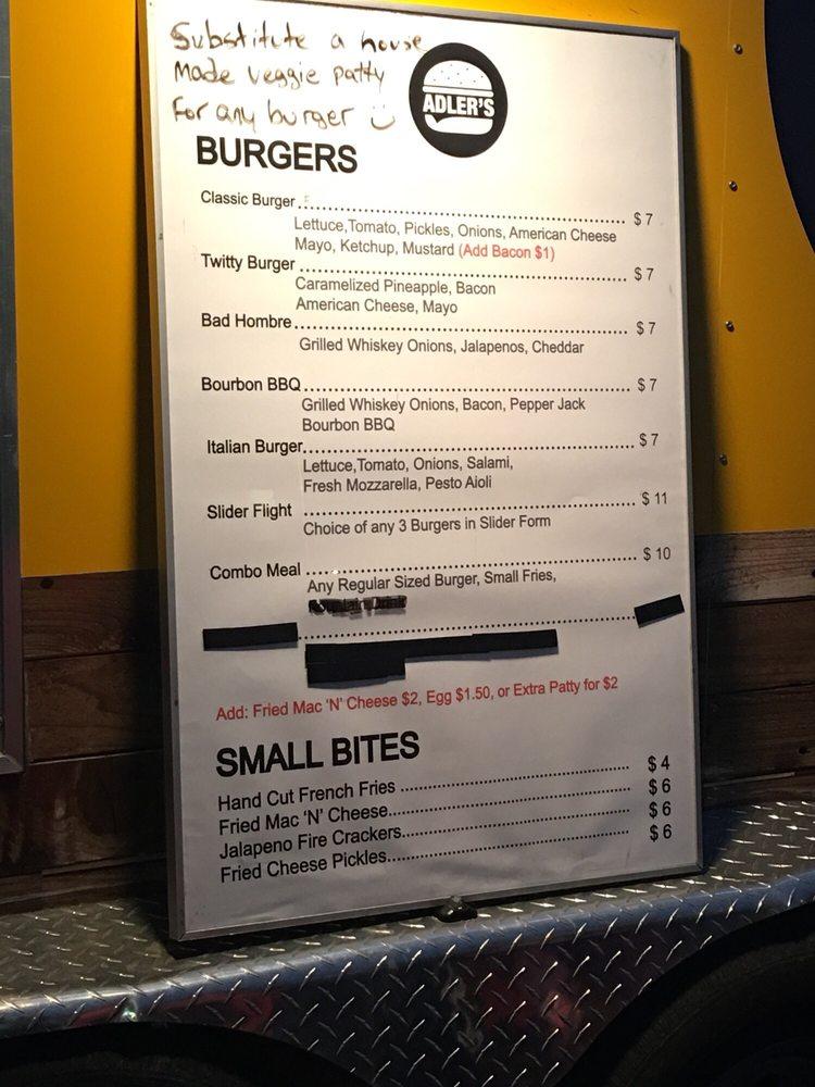 Menu at Tasty Takeover pub & bar, Orlando