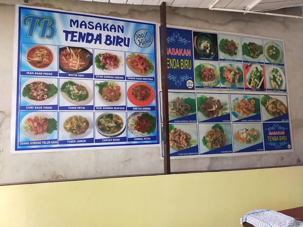 Menu at R.M Tenda Biru restaurant, Sekadau