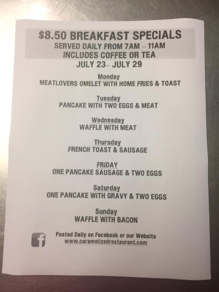 Menu at Route 11 Diner BBQ, Woodstock