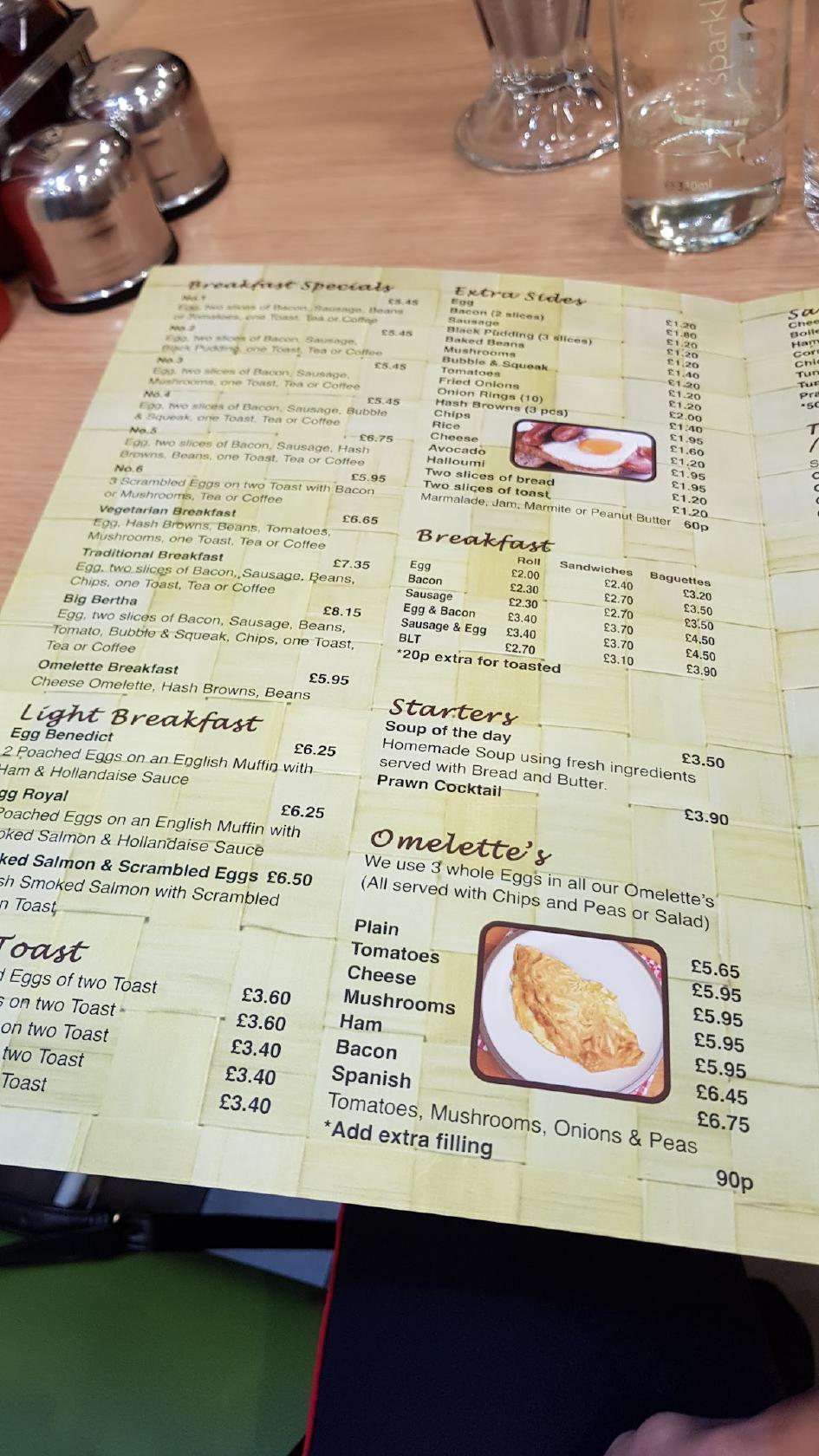 Menu at Olive Tree cafe, Bromley, 21 High St