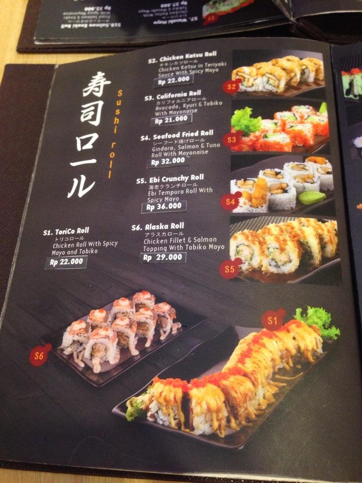 Menu at Torico Japanese Noodle & Rice restaurant, Jakarta, Emporium ...