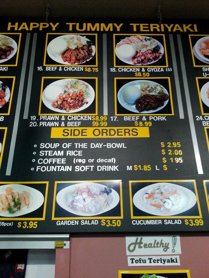 Menu at Happy Tummy Grill restaurant, Everett