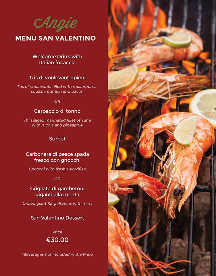 Menu at Papannis Restaurant, Valletta