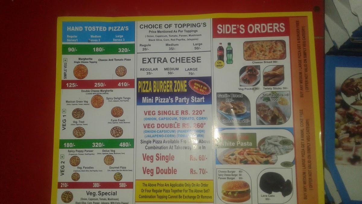 Menu at Pizza Burger Zone., Ghaziabad