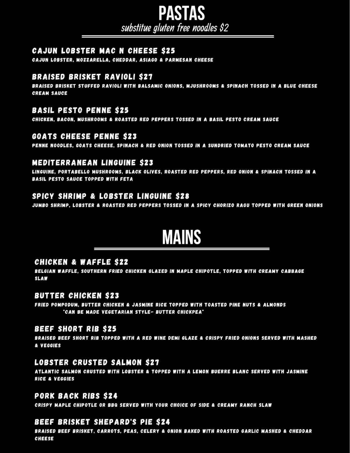 Menu at The Local eat+drink pub & bar, Lincoln
