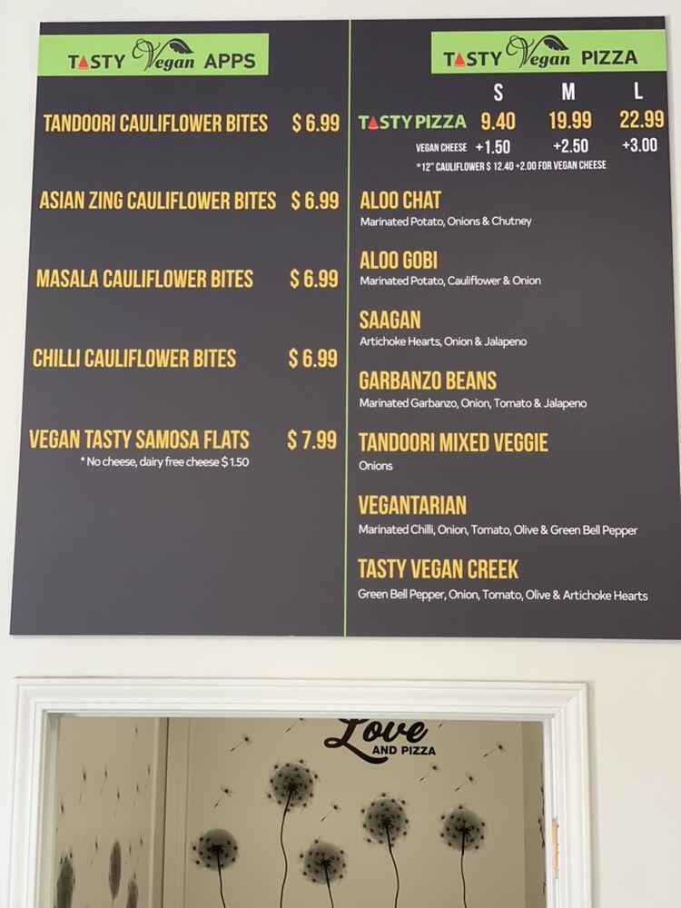 Menu at Tasty Pizza pizzeria, Cupertino