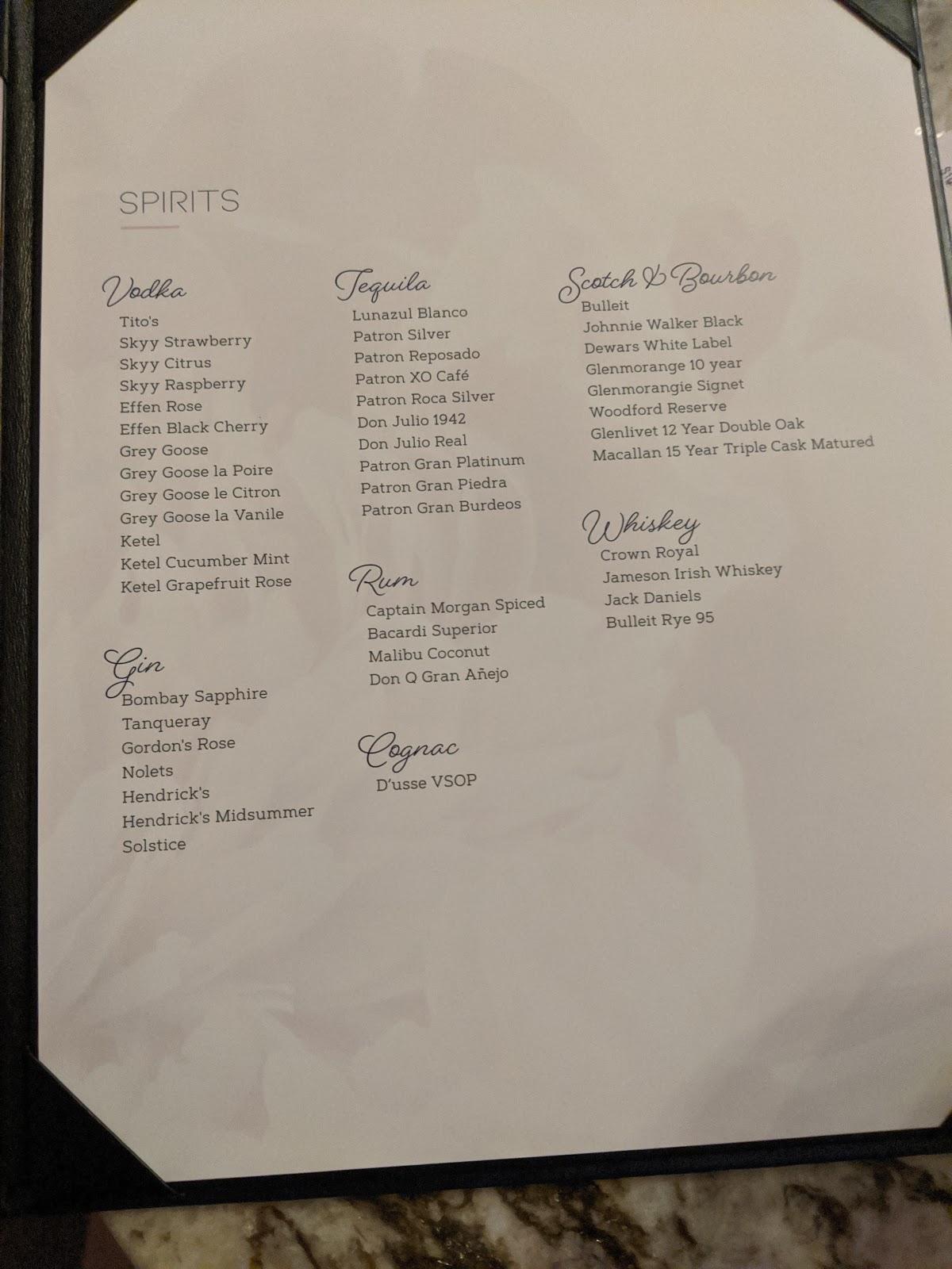 Menu at The Eleanor pub & bar, Oklahoma City