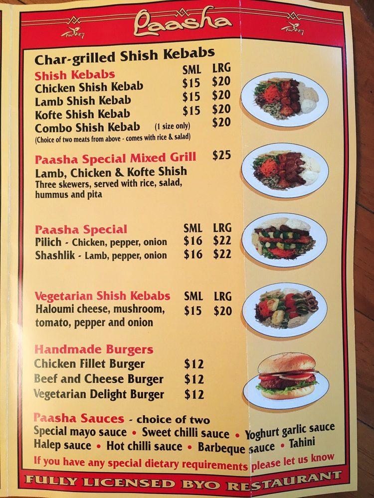 Menu at NYSA Turkish Restaurant Nysa Nelson, Nelson