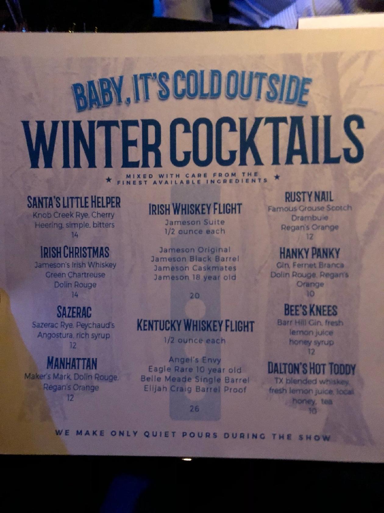 Menu at McGonigel's Mucky Duck pub & bar, Houston