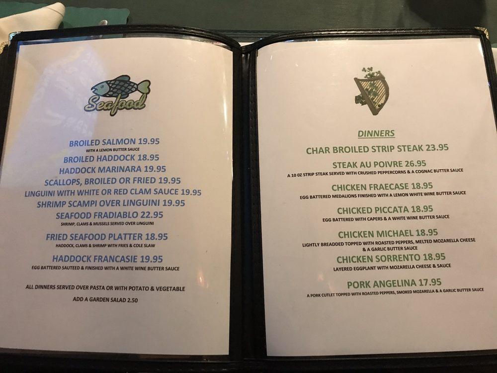 Menu at STONEY'S IRISH GRILL pub & bar, Schenectady, Van Vranken Ave.