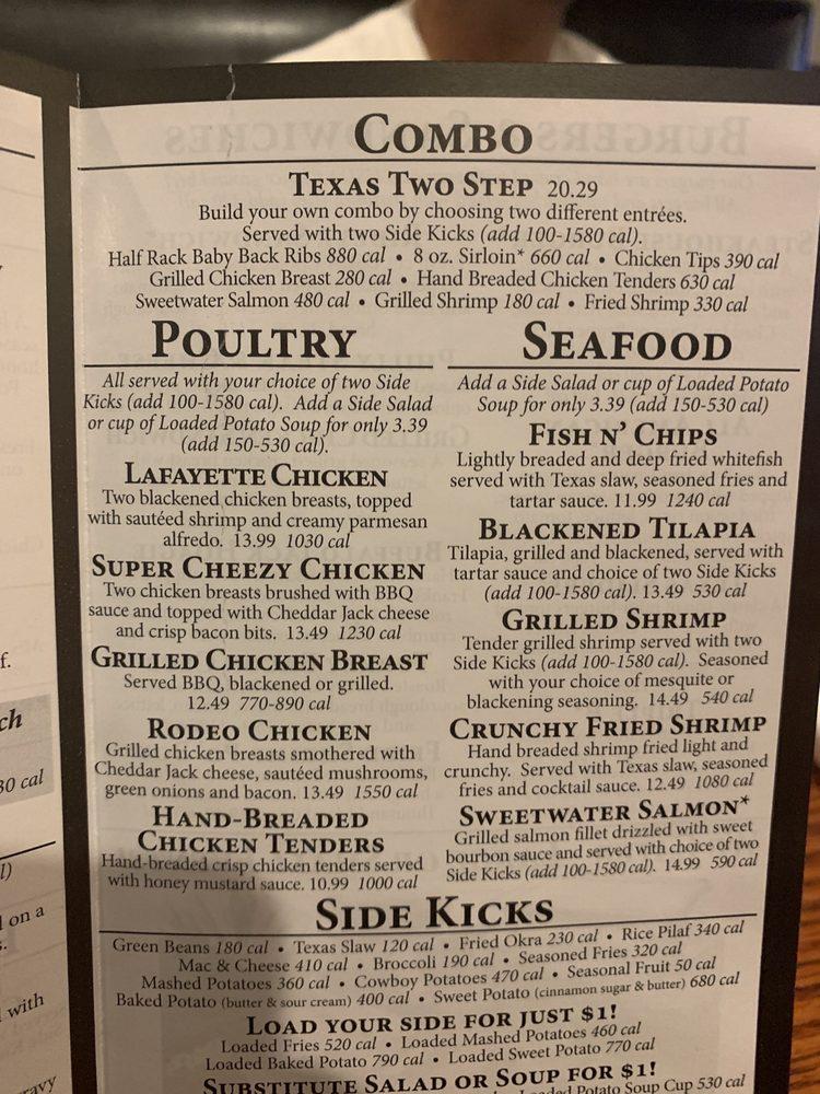 Menu at Dodge City Steakhouse Waynesville, Waynesville
