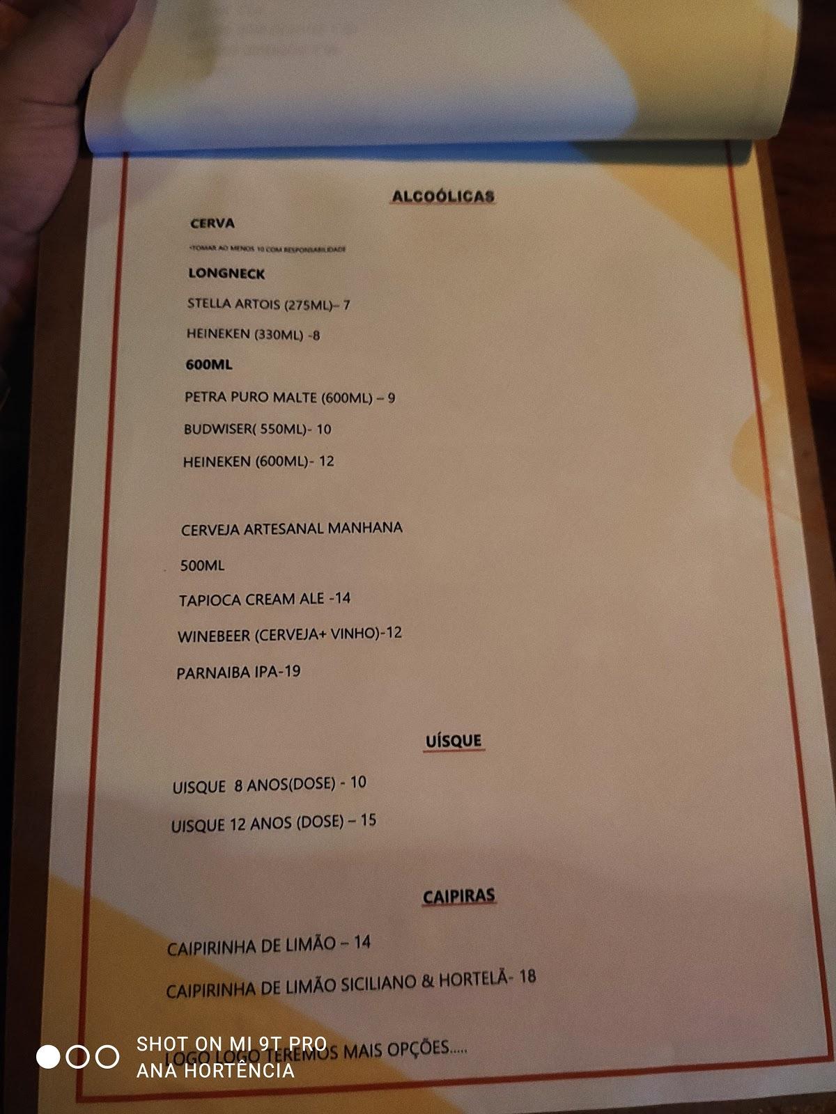 Menu em Bife & Ponto pub & Bar, Teresina