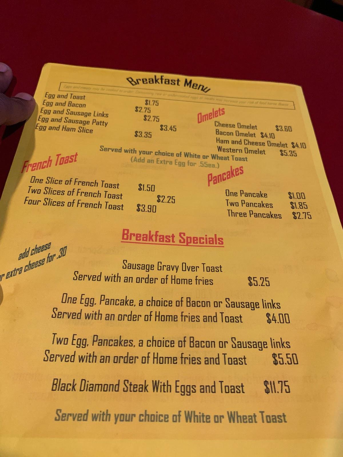 Menu at Gus & Ted's Tavern Inc pub & bar, Waynesboro