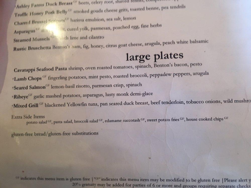 Menu at Circa 81 pub & bar, Morehead City