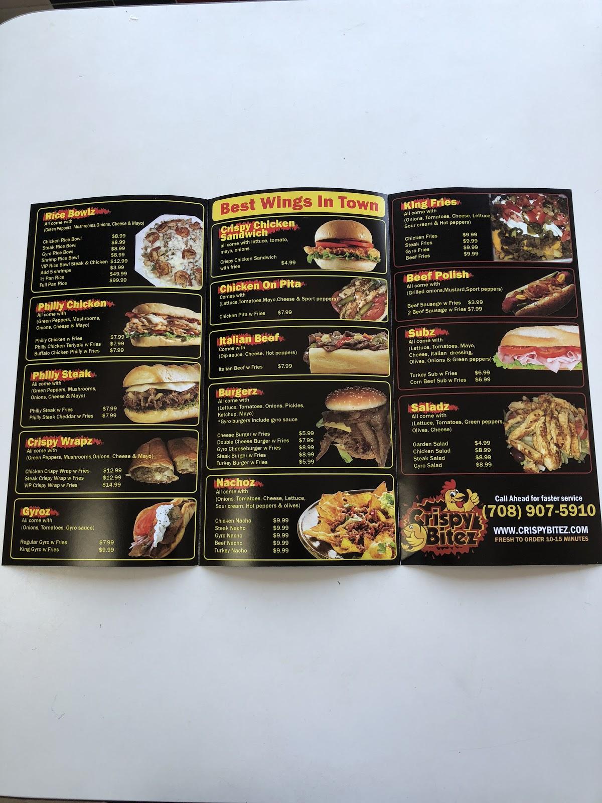 Menu For Crispy Bitez In Hickory Hills, IL Sirved, 40% OFF