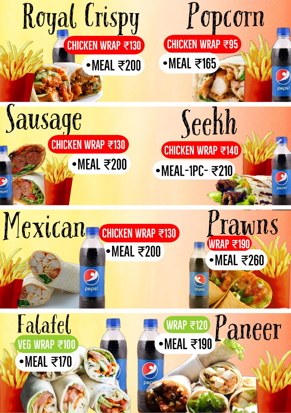 Menu at Frangos, Thane