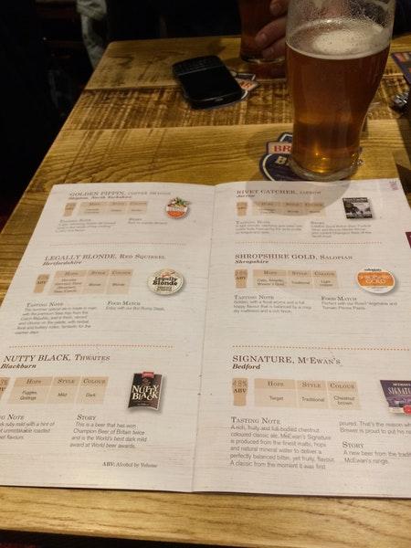 Menu at The Hemlock Stone pub & bar, Nottingham, 1 Bramcote Ln