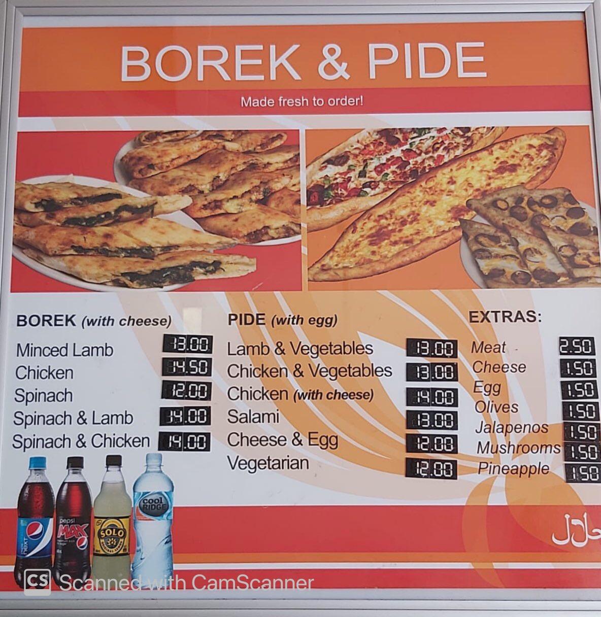 Menu at Istanbul Kitchen fast food, North Perth