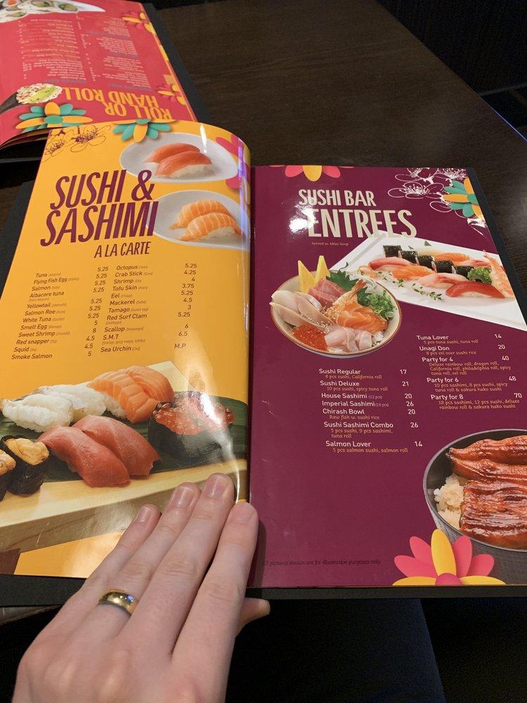 Menu at Sakura Japanese Hibachi Grill & Sushi Restaurant, Los Lunas