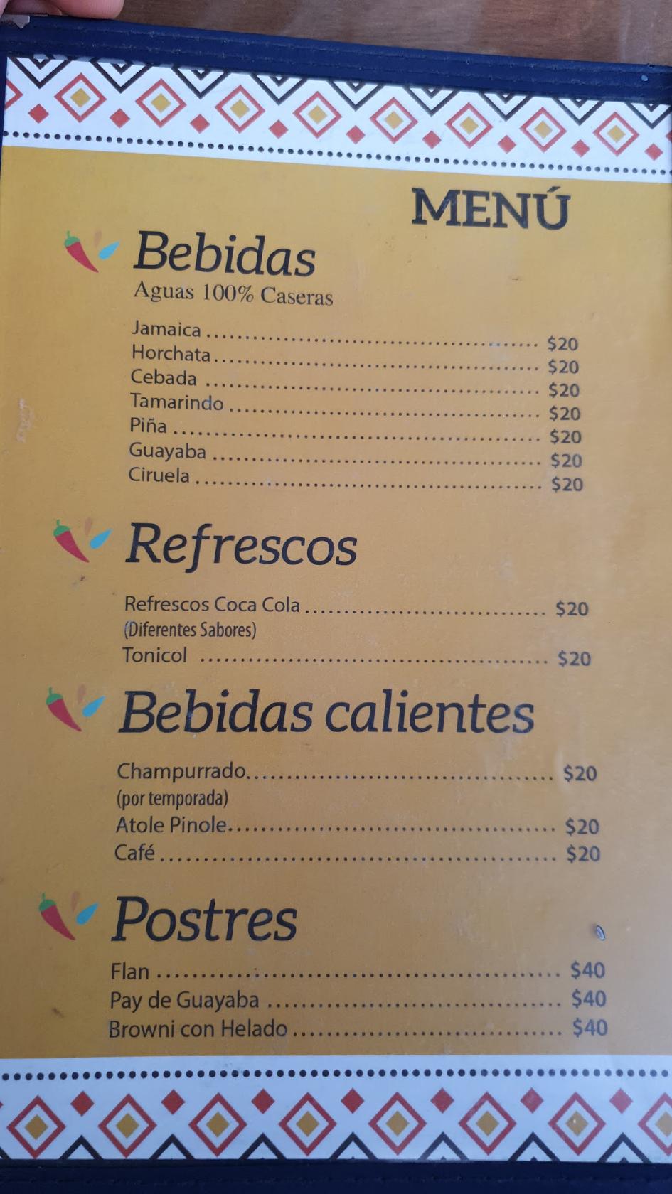 Menu at Cenaduria La Escondida restaurant, San José del Cabo, Blvd ...