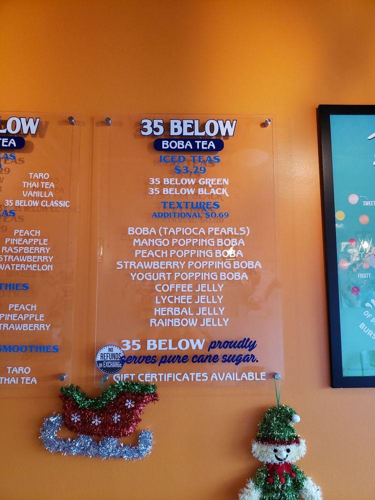 Menu at 35 Below pub & bar, Wesley Chapel