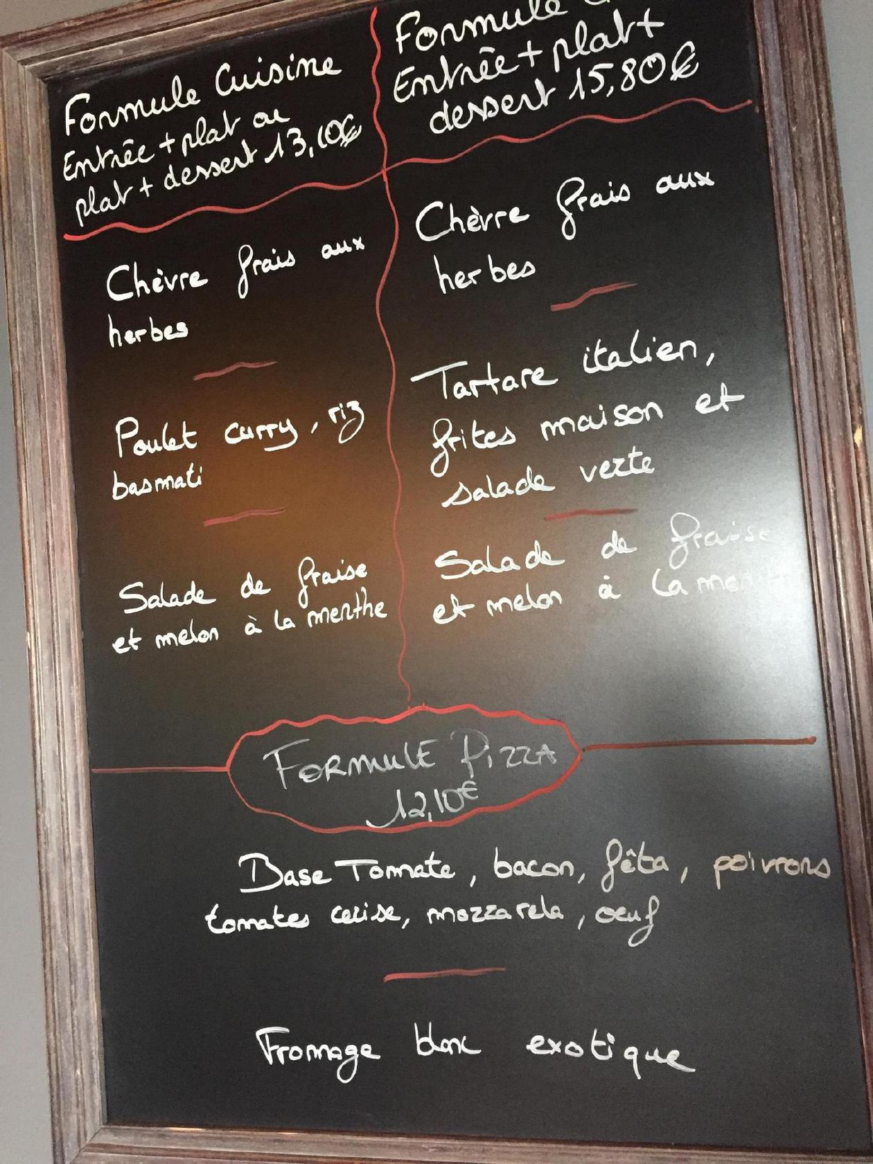 Carta del restaurante Cot & Boeuf, Cesson-Sévigné