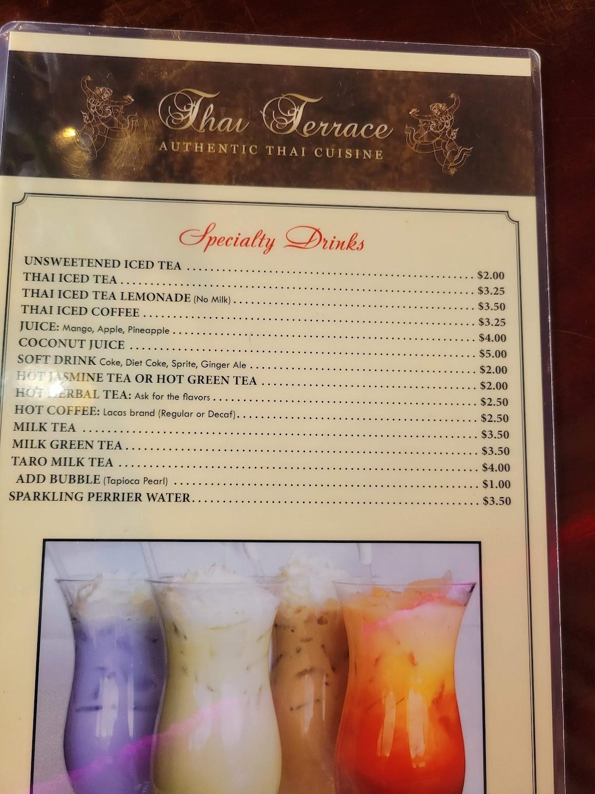 Menu at Thai Terrace restaurant, Monroe Township