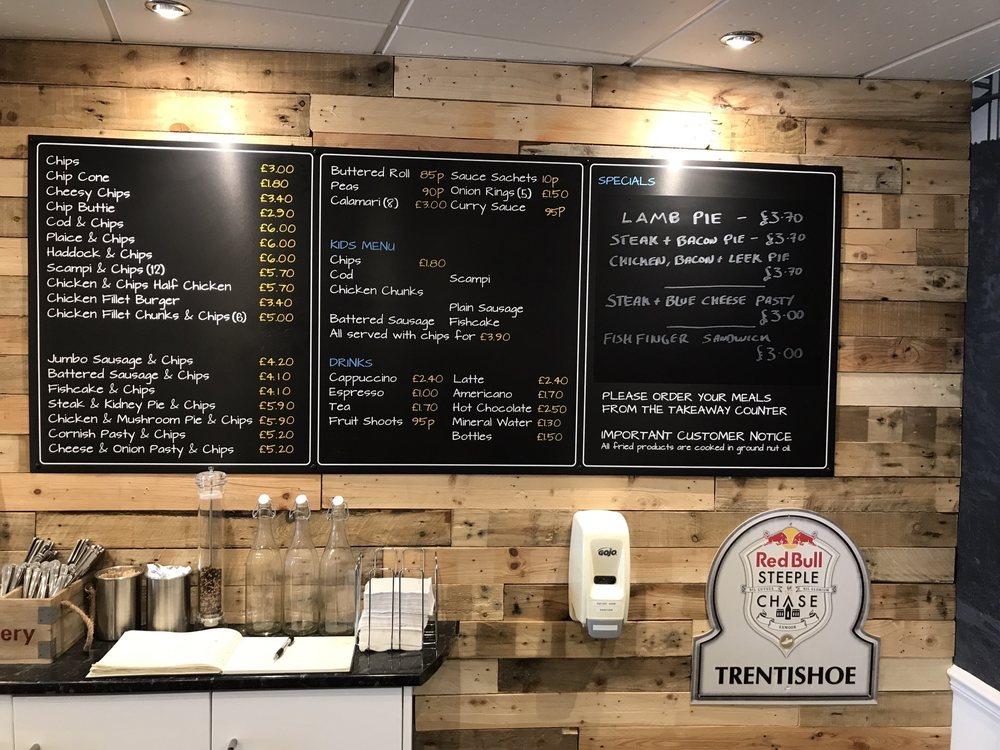 Menu at Esplanade Fish Bar, Lynmouth