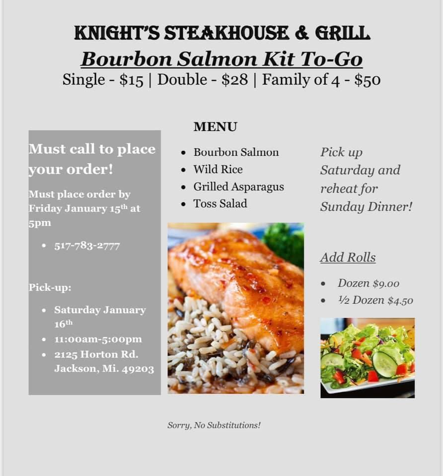 Menu at Knight's Steakhouse & Grill, Jackson