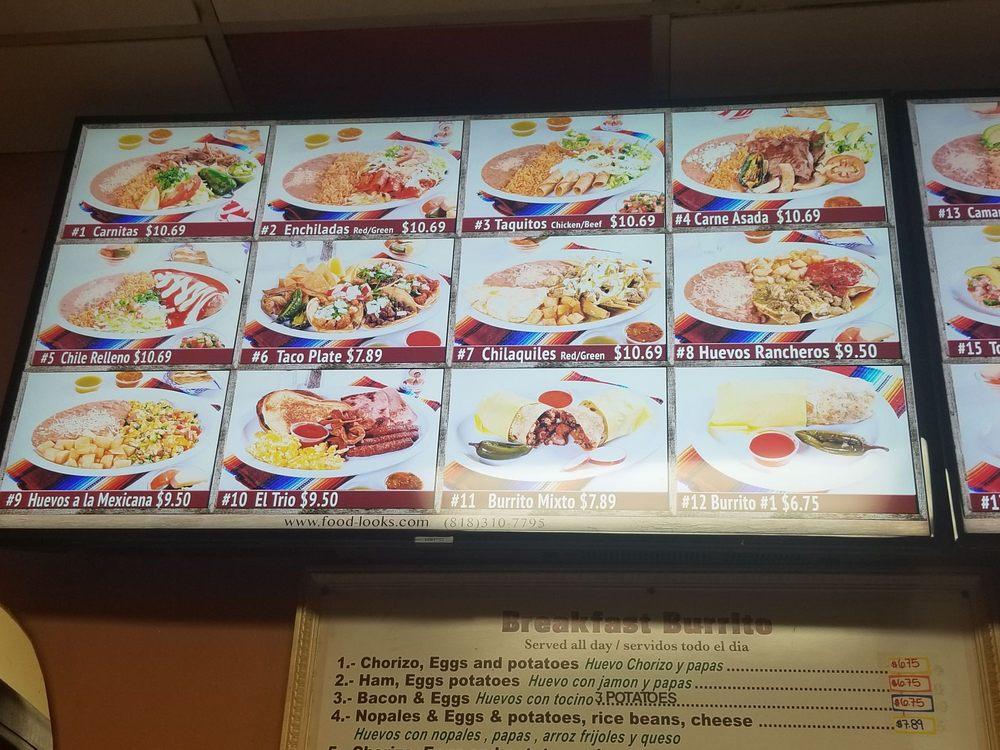 Menu at Taco Inn restaurant, Oxnard, 812 N Ventura Rd