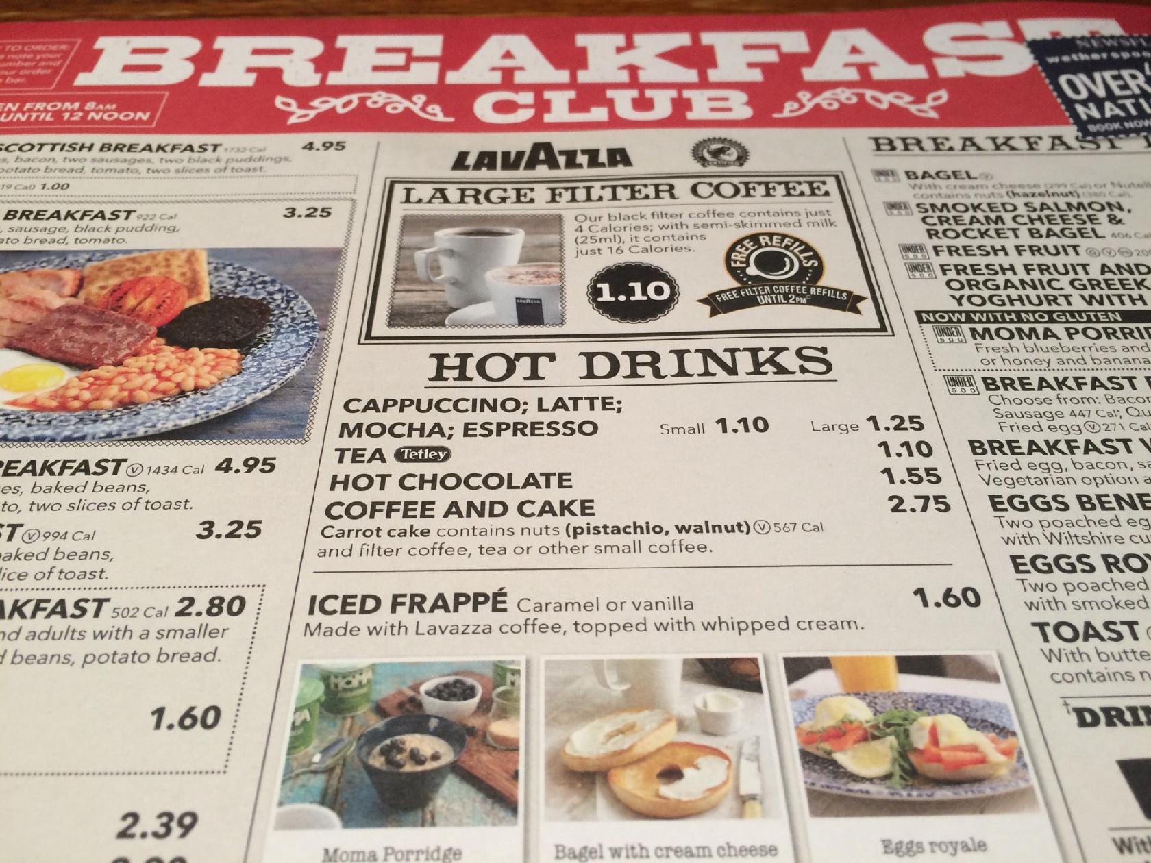 Menu at The Esquire House - JD Wetherspoon pub & bar, Glasgow, Great ...
