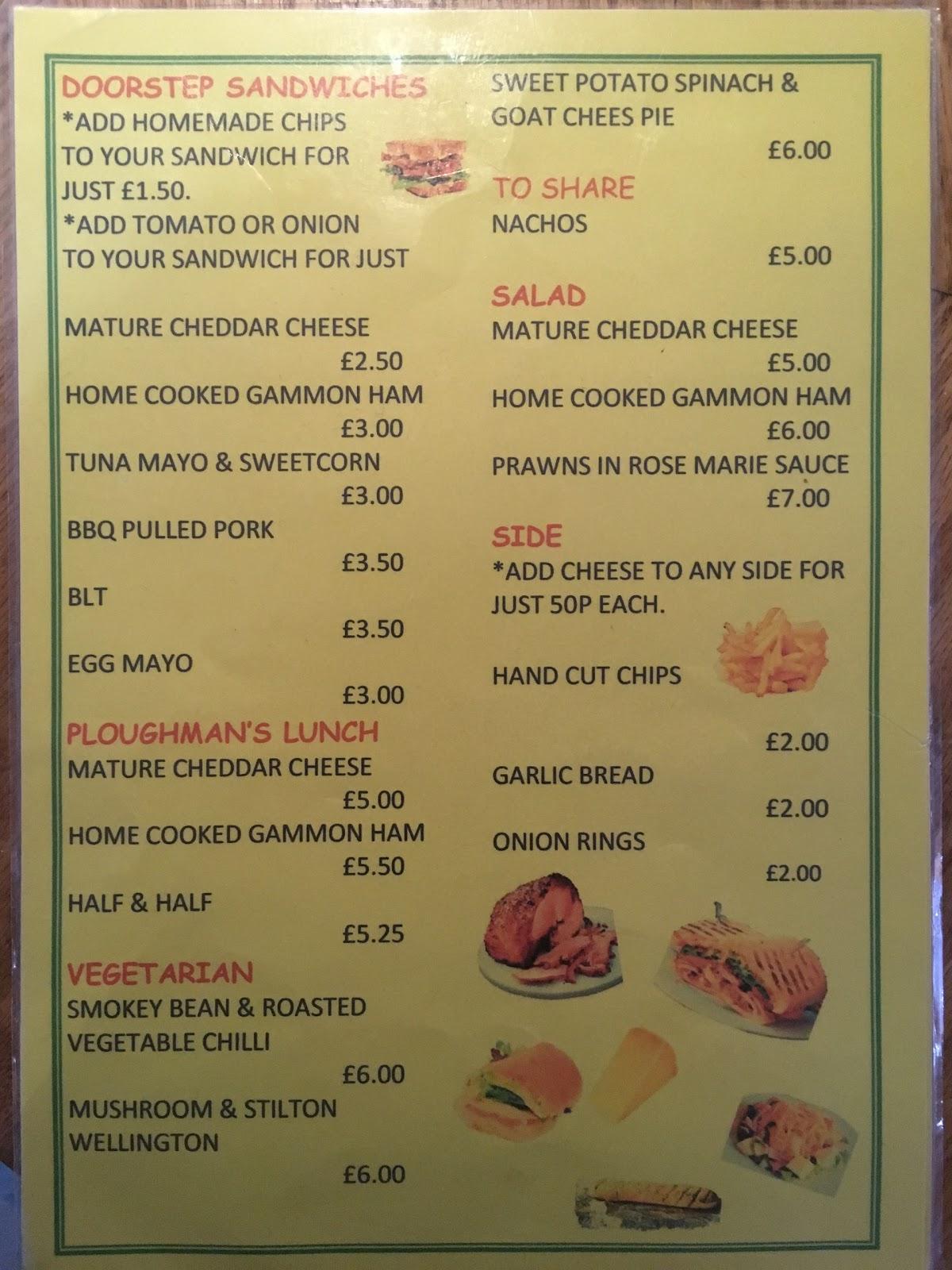 Menu at The Shakespeare Pub and Kitchen, Bicester