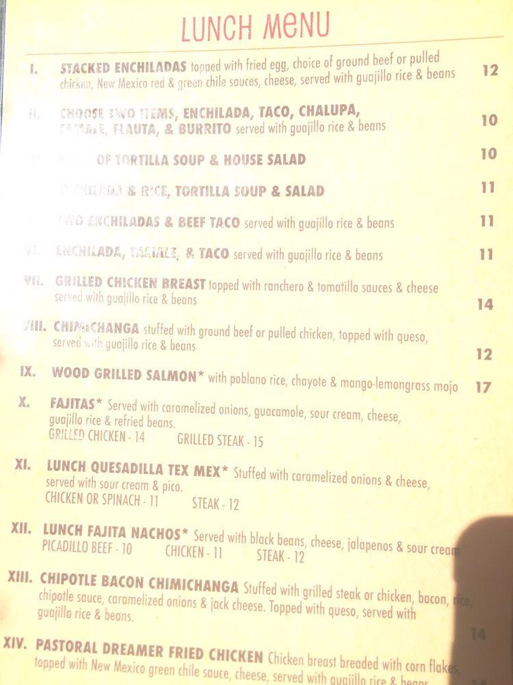 Menu at Mi Dia From Scratch pub & bar, Grapevine