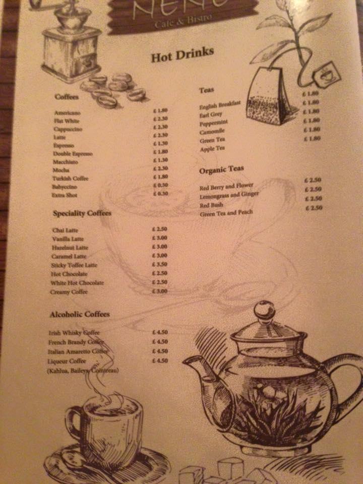 Menu at Nene Cafe & Bistro, Chislehurst, 111 High St