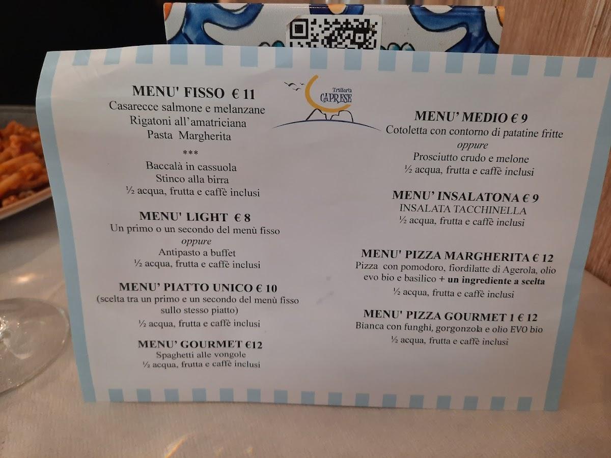 Menu da Trattoria Da Adriano ristorante, Bergamo