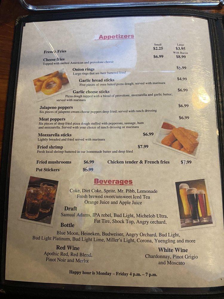 Menu at Ryan's Famous Pizza & Subs pizzeria, Beaufort