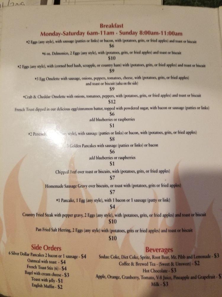 Menu at 360 Grill cafe, Burgess