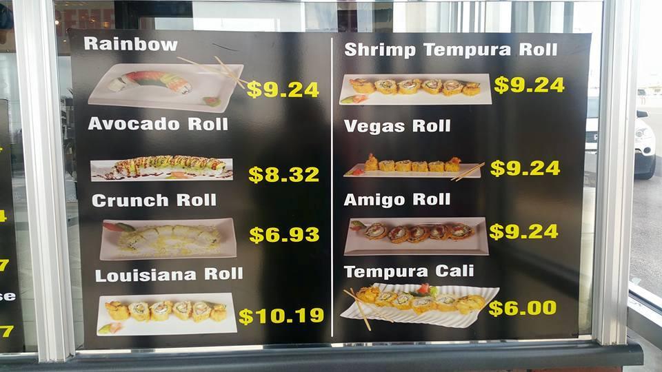 Menu at Mirai Bowl restaurant, El Paso, Lee Trevino Dr